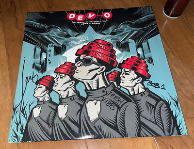 Devo Signed Vinyl Album 50 Years Of De-evolution With Proof | eBay