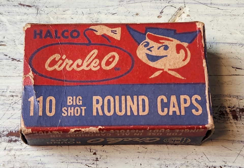 Vintage Halco Circle-O Round Caps Box | 110 Big Shot Toy Caps | 1940s ...