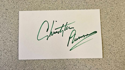 CHRISTOPHER PLUMMER SIGNED 3x5 INDEX CARD AUTOGRAPH - SOUND OF MUSIC | eBay