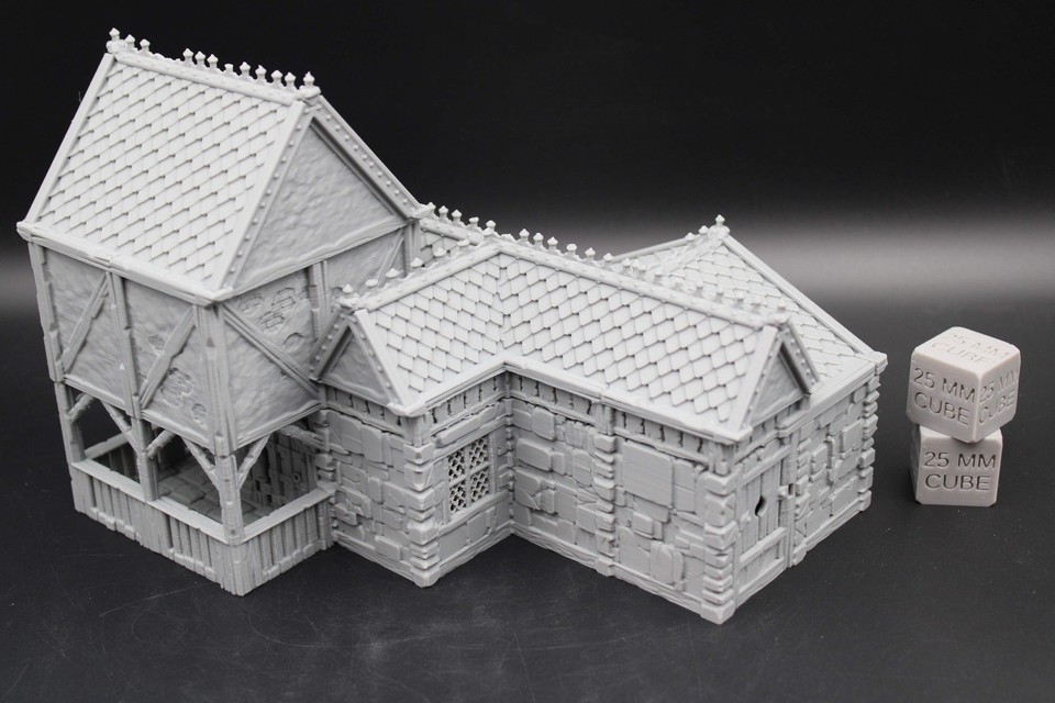 Tabletop Terrain Stone House 19of19 Town City Dnd RPG wargame skirmish ...
