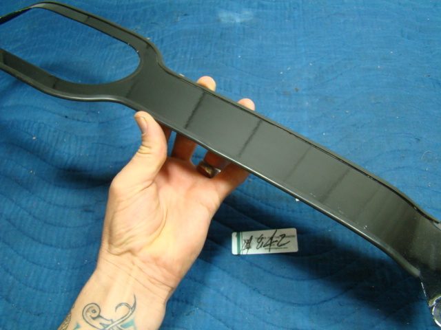 gloss black Harley FXRS tank dash console strip FXR FXRT FXRD FXRP ...