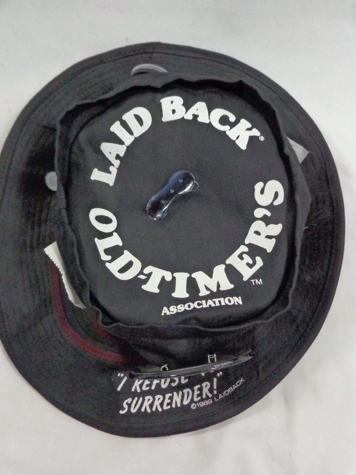 Laid Back OLD TIMERS Hat Survival Kit BLACK Size MEDIUM 1989 Halloween ...