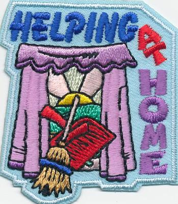 Girl Boy Cub HELPING AT HOME Fun Patches Crests Badges SCOUT GUIDE ...
