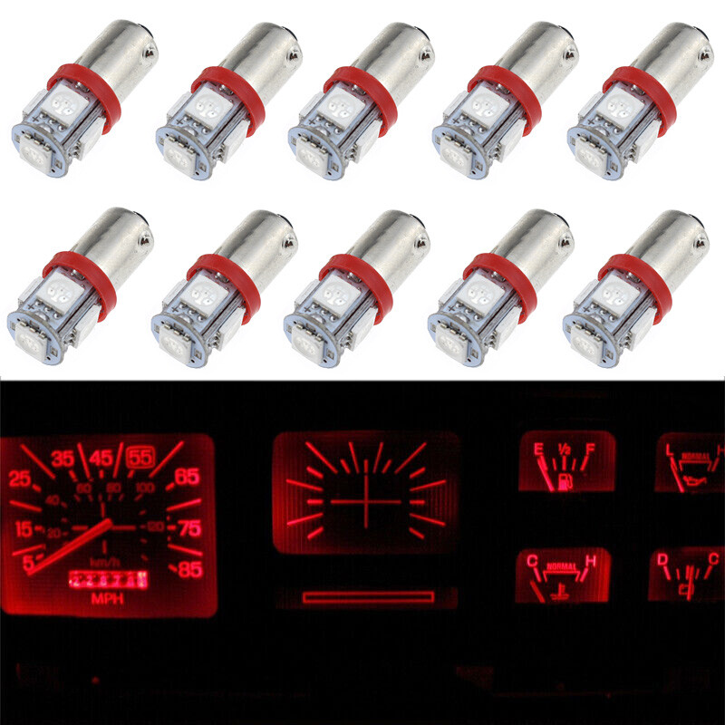 6k White LED 1819 B9as 891 Speedo Dash Gauge Instrument Panel Light ...