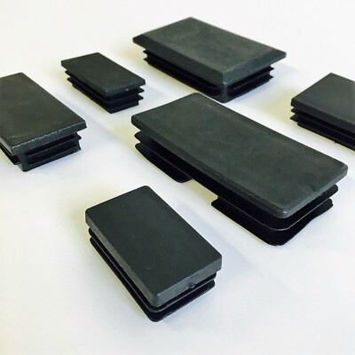 10/50/100pcs Rectangular Plastic End Caps for Steel Tubing - Big Range ...