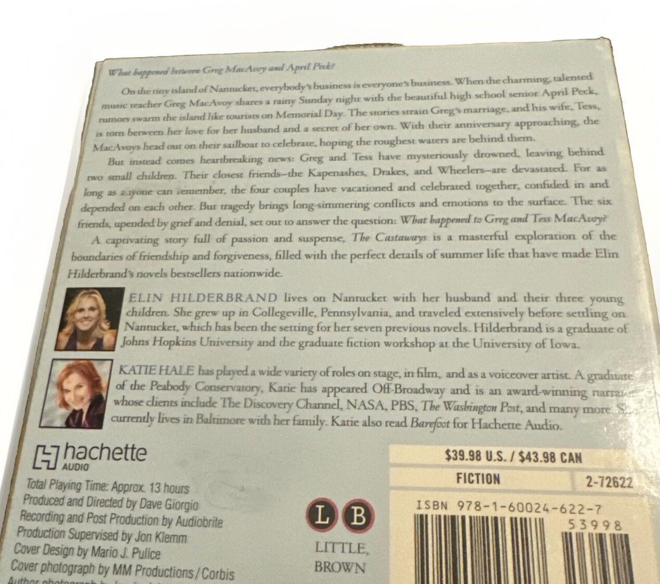 The Castaways by Elin Hildebrand CD unabriged audio Book read by Kati ...