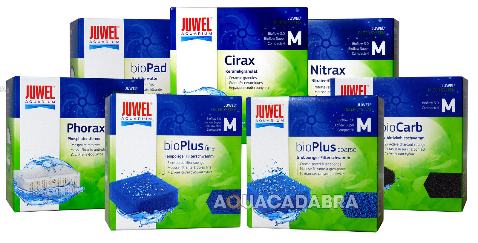 JUWEL COMPACT FILTER MEDIA PAD NITRATE CARBON POLY FISH TANK AQUARIUM ...