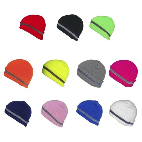 Winter Warm Reflective Knit Hat for Night Runners Outdoor Camping ...