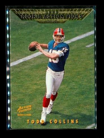 Vintage 1995 PINNACLE ACTION PACKED RC Football Card #83 TODD COLLINS ...