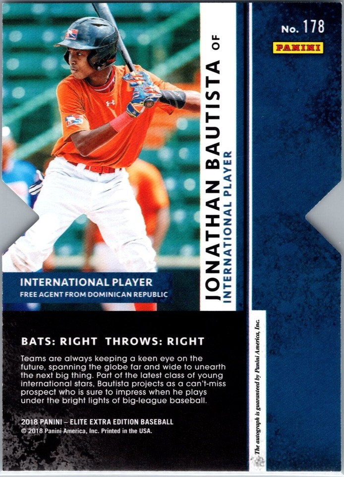 2018 Elite Extra Edition Green Status Auto /25 - Jonathan Bautista ...