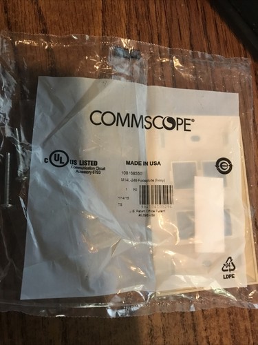 CommScope - Systimax - Lucent - M14L-246 - Ivory 4-Port Faceplate ...