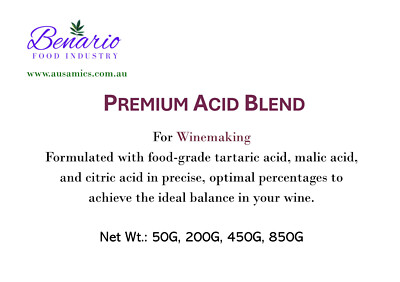 Acid Blend: For Winemaking food-grade tartaric acid, malic acid, and ...