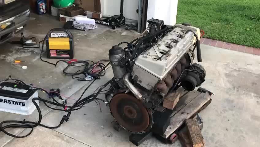 Mercedes OM606 Turbo Diesel Engine complete w. VIDEO W210 E300TD ...