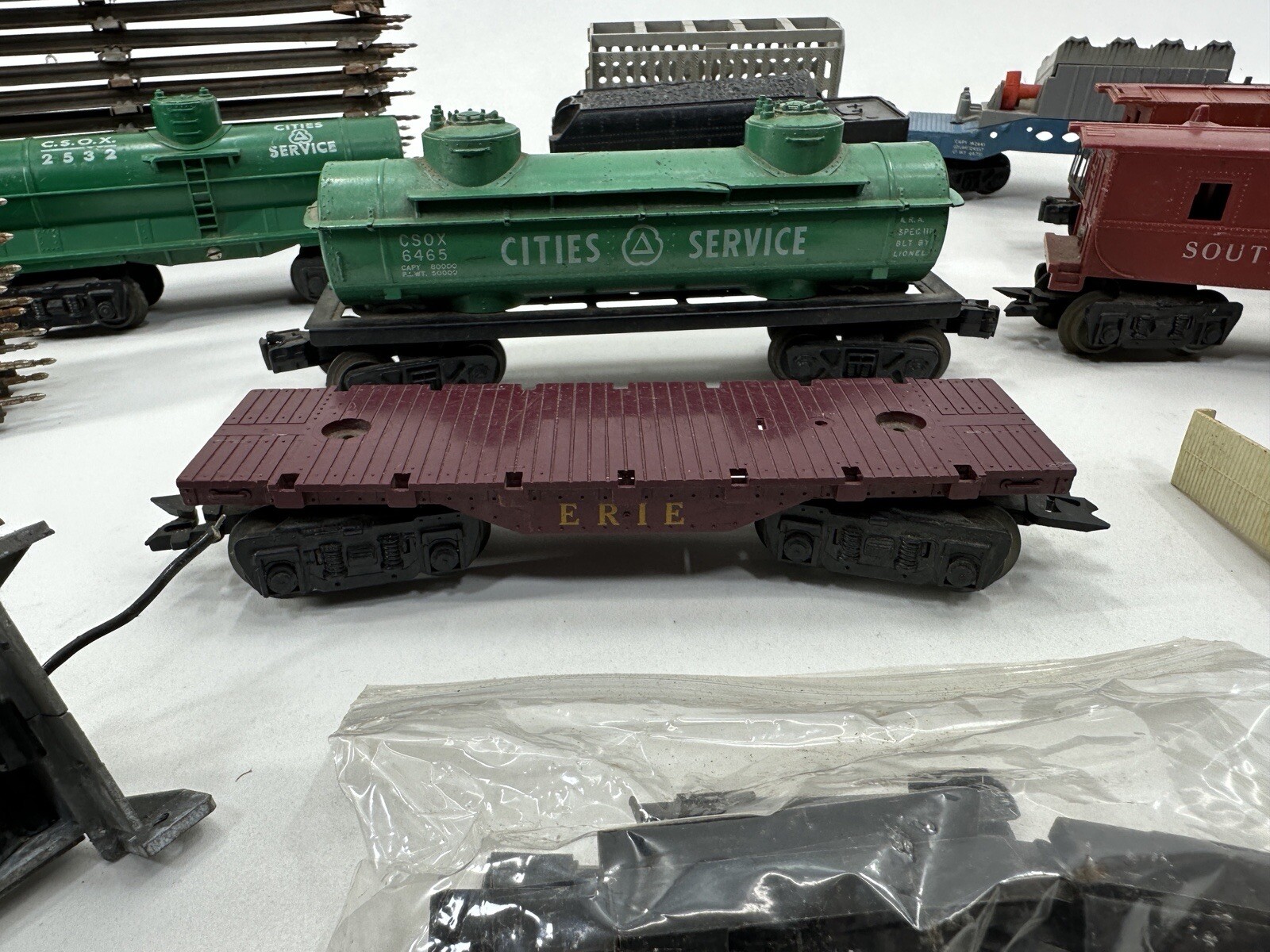 Vintage Lionel & MARX Train Track Lot Tracks Cars Transformer 1063 ...