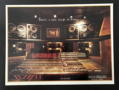 Wizzard Recording Studio Hollywood 1979 Short Print Poster Type Ad ...