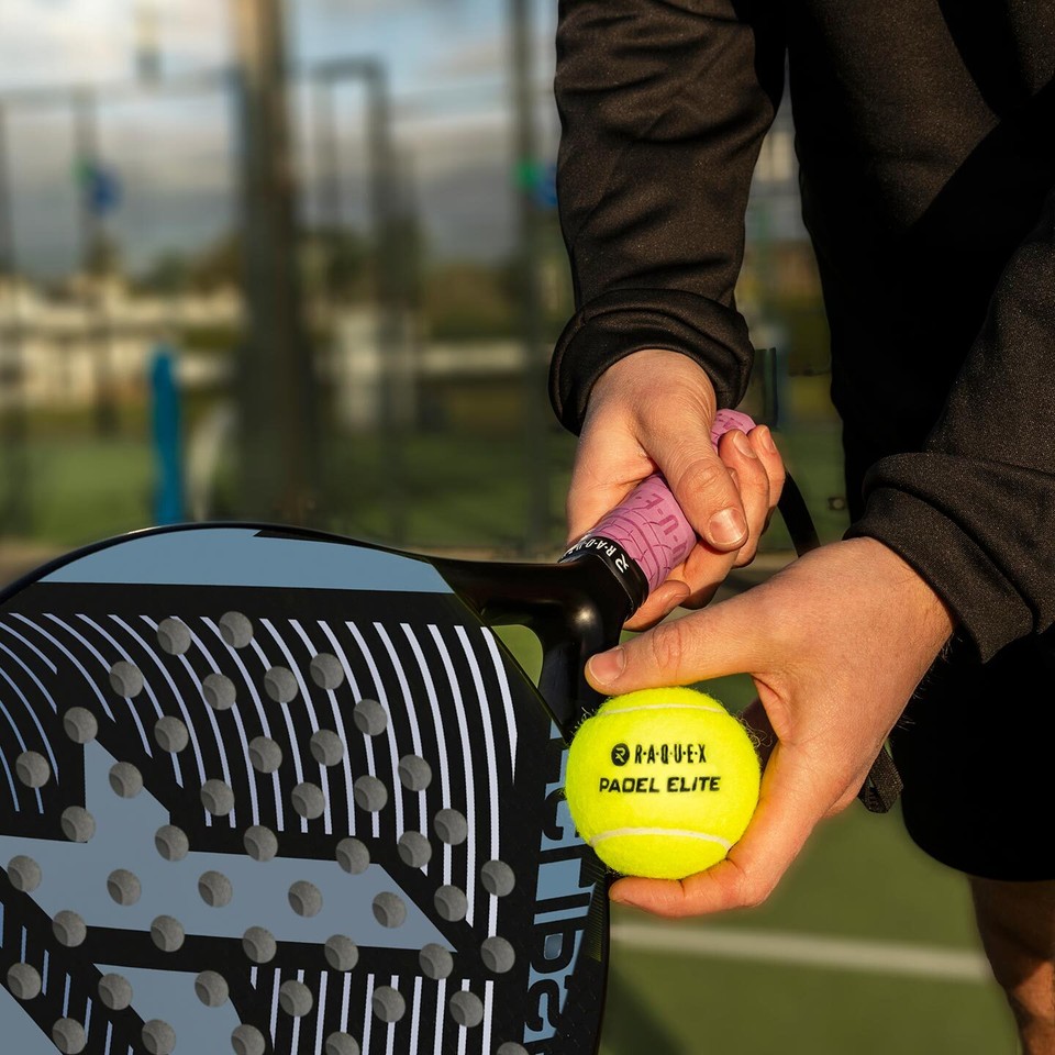 Padel Tennis Balls Tube of 3, Two Pressure Options, Raquex Elite Padel ...