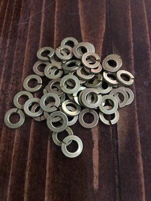 50 Brass Split Lock Washers 1/4 Inch, 1/2 Inch Outside Diameter | eBay