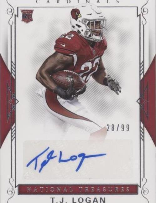 2017 Panini National Treasures - Rookie Signatures T.J. Logan #154 /99 ...