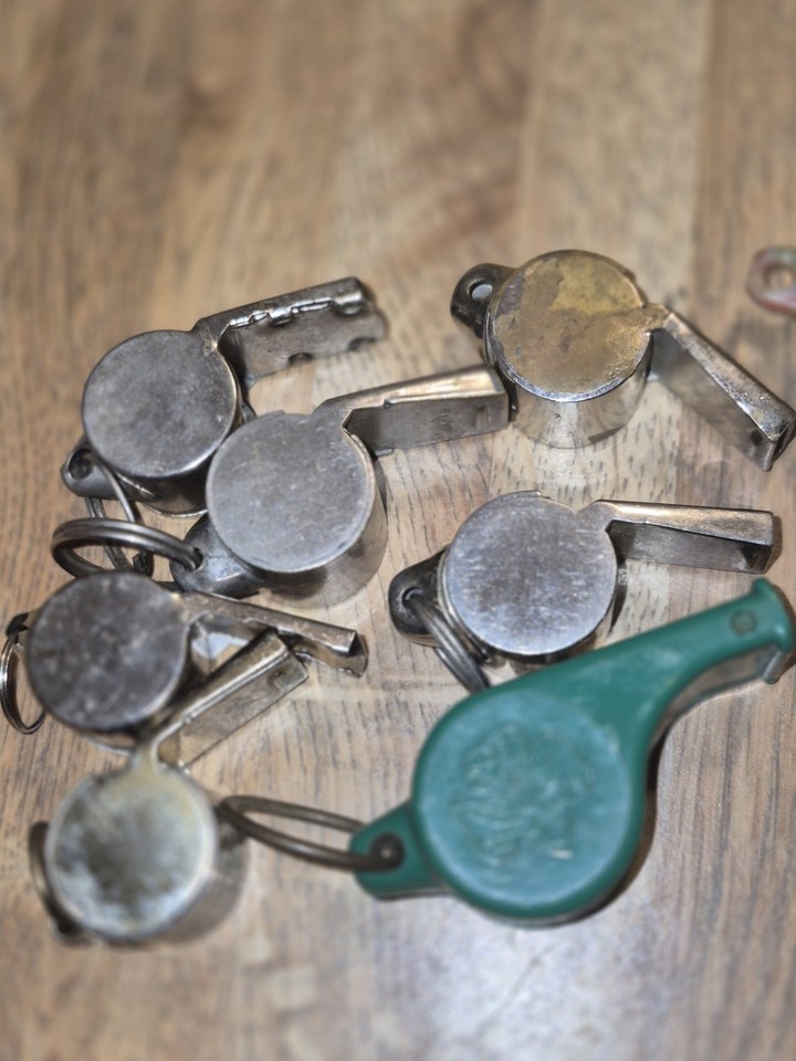 Entire Vintage Whistle Collection Acme Thunderer ,Girl Scout ,Etc .13 ...
