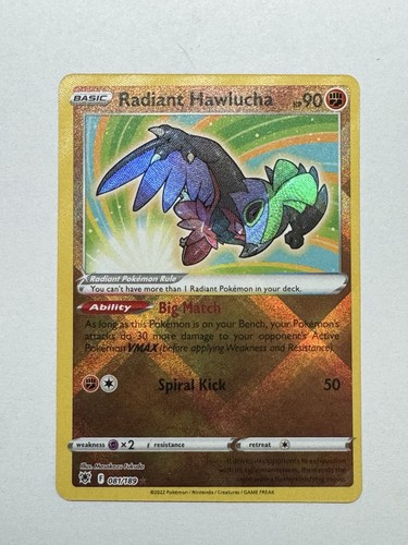 Pokemon TCG - Radiant Hawlucha - Astral Radiance Radiant Rare 081/189 ...