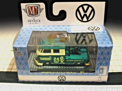 M2 Machines 2022 VW Exclusive, '60 VW Double Cab Truck USA Model Tow ...