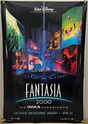 DISNEY'S FANTASIA 2000 DS ROLLED ORIGINAL ONE SHEET MOVIE POSTER IMAX ...
