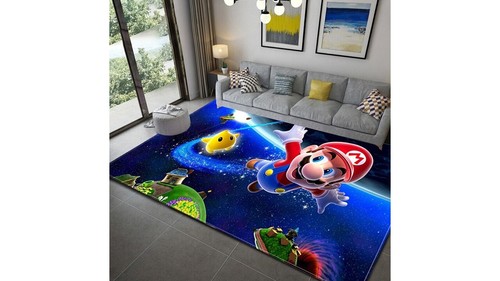 Super Mario Novelty Large Game Rug Mat Floor Door Mats 2 designs anti ...