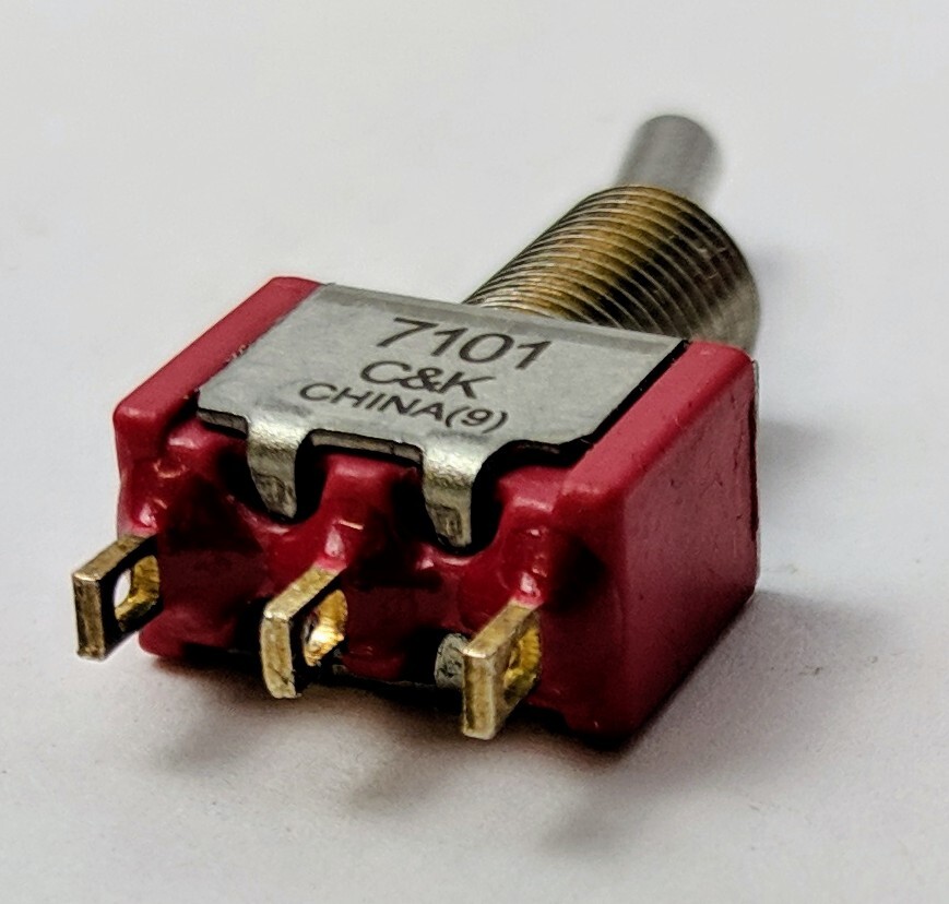 C&K 7101 Mini Toggle Switch SPDT On-On 5A 120VAC Panel Mount 10-Pack | eBay
