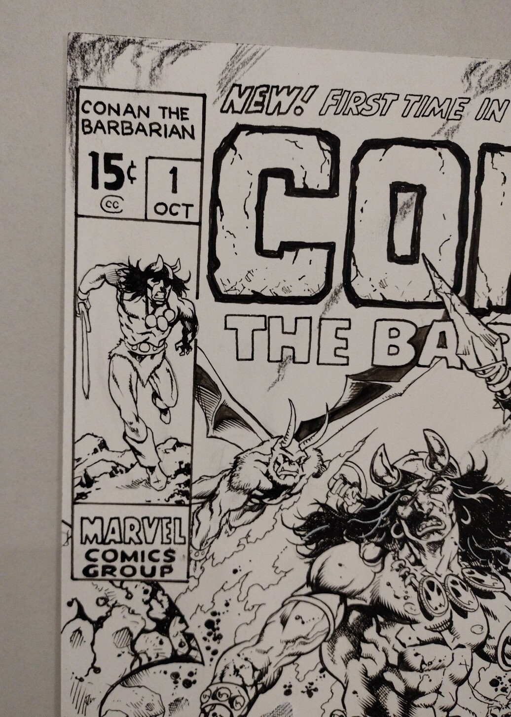 Conan The Barbarian 1 Tim Tyler (2016) Original Cover Recreation Art 11 ...