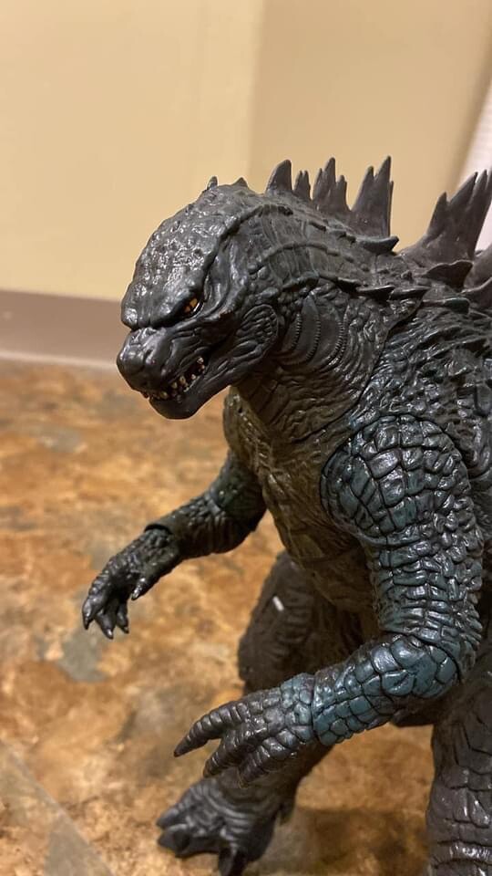 Giant Godzilla 2014 NECA Deluxe Action Large 24" inches Head to Tail 12 ...