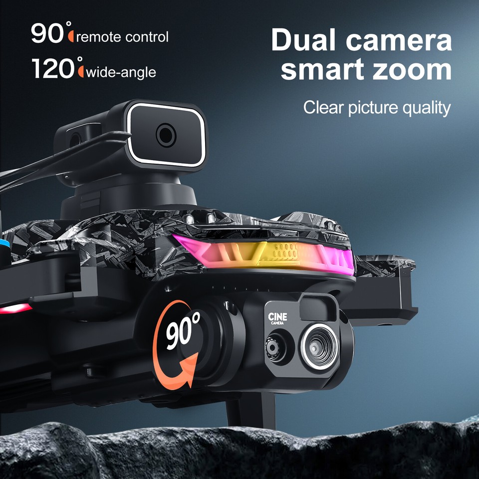 S160 Drone WIFI FPV 4K Dual Camera Obstacle Avoidance Remote Control ...
