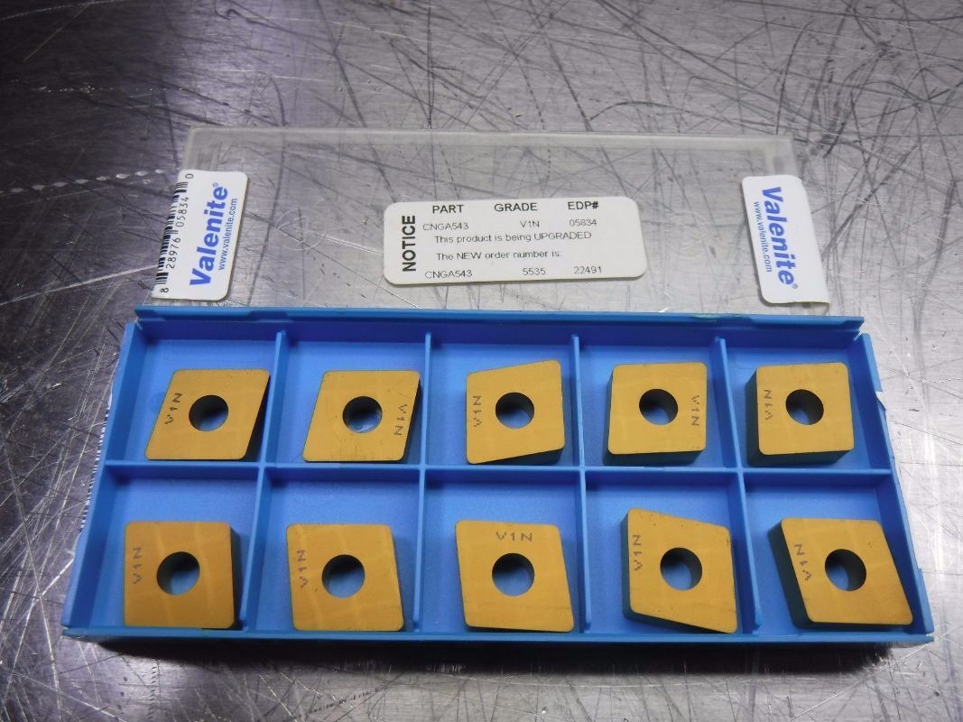 Valenite Carbide Inserts QTY10 CNGA543 V1N (LOC1992A) | eBay