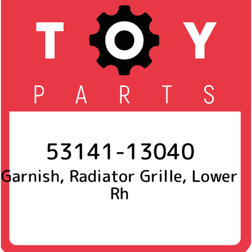 53141-13040 Toyota Garnish, radiator grille, lower rh 5314113040, New ...