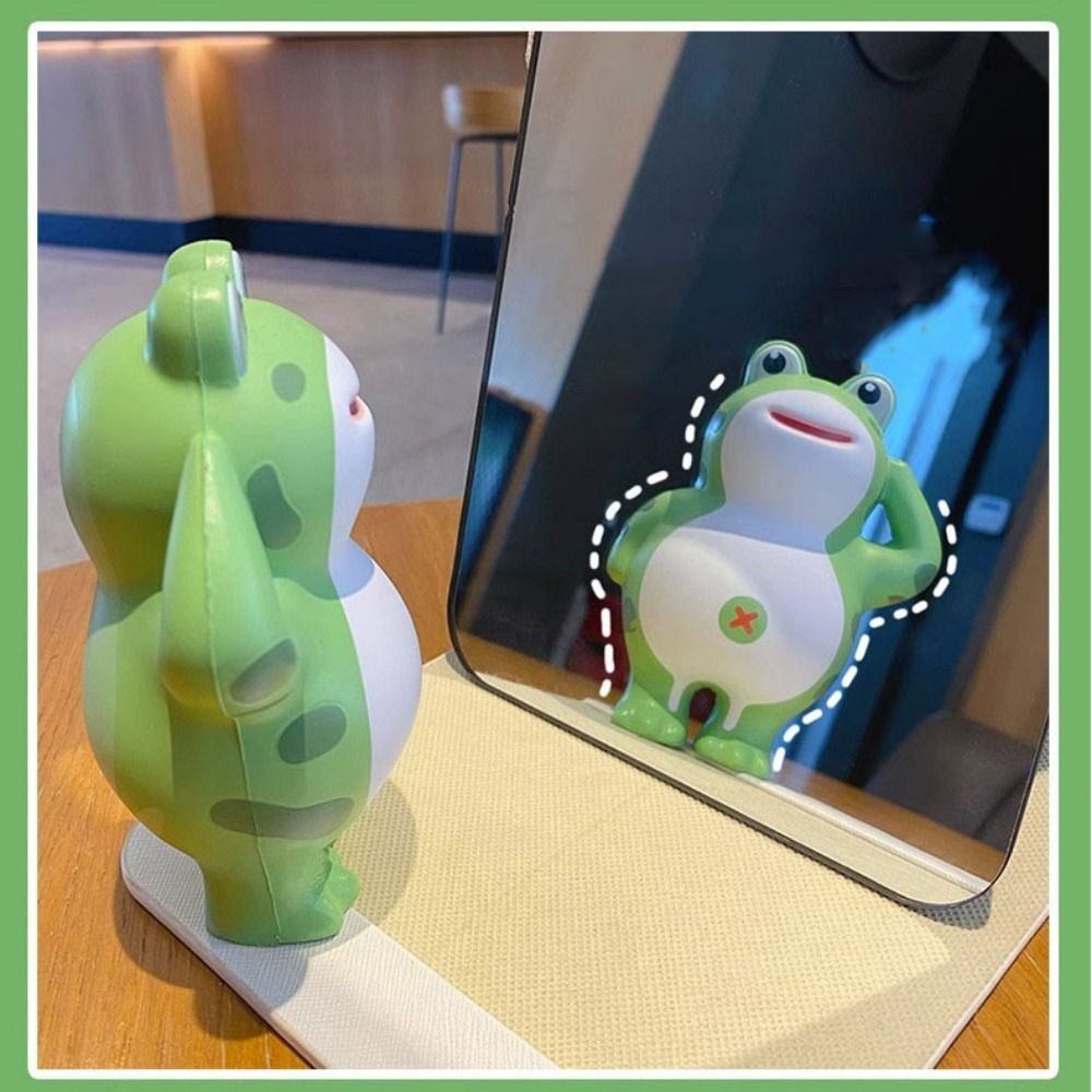 Green Frog Pinch Music Toy Slow Rebound Pinch Music Frog Children Gift ...