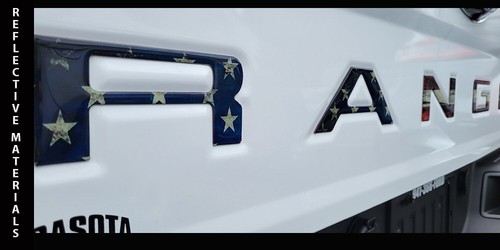 2024-2025 Ford Ranger Tailgate Raised Reflective Letters | Compatible ...