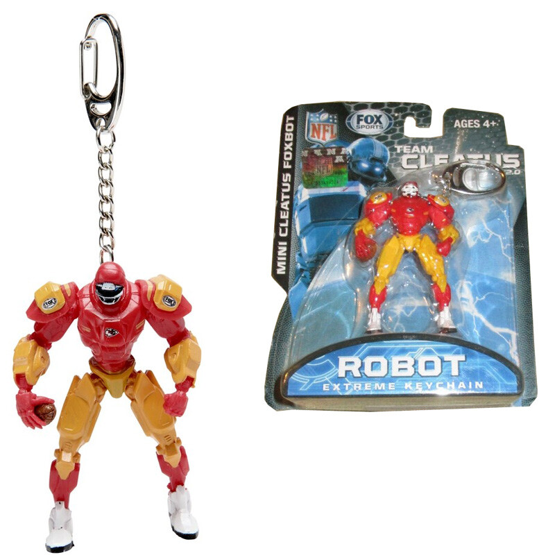 New NFL FOX Sports Robot Cleatus Action Figure Version 2.0 Key Chain ...