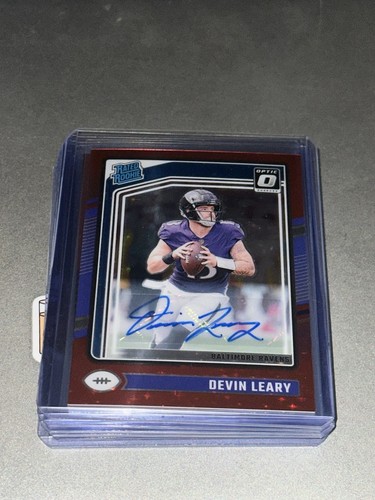 Devin Leary Rated Rookie Red Stars Auto /8 | eBay