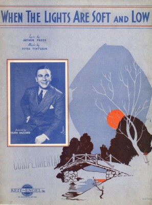 WHEN THE LIGHTS ARE SOFT AND LOW Music Sheet-1932-FRANK HAZZARD-LEFF ...