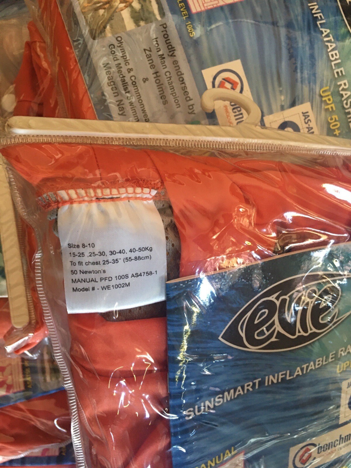 Evie SunSmart inflatable rashie Life Jacket | eBay Australia