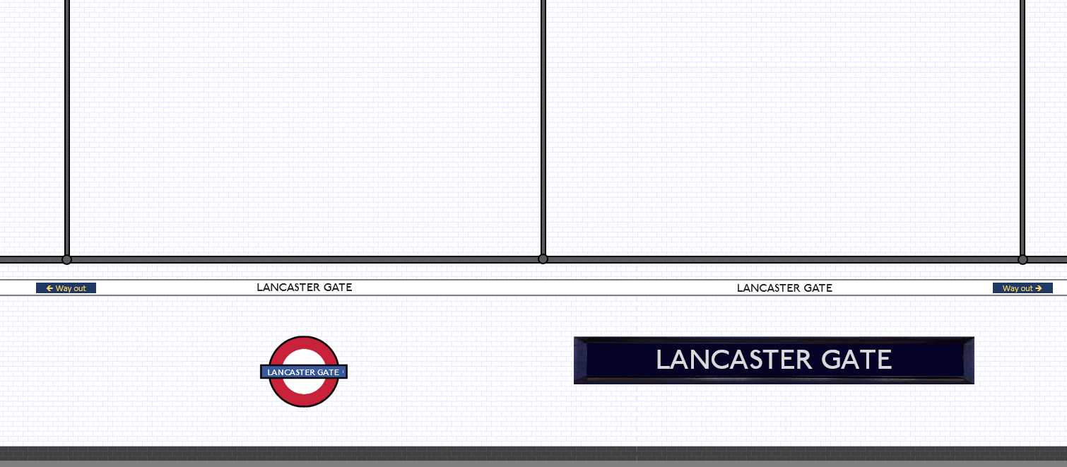 OO Gauge London Underground Station Tube Platform Tile Brick Model ...