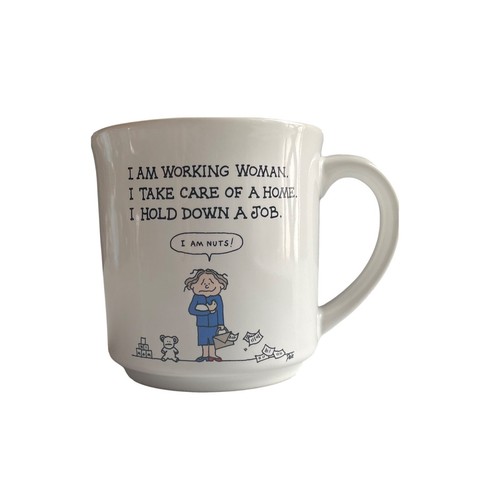 Dale Coffee Mug Japan I Am Working Woman Funny Comical Vintage | eBay
