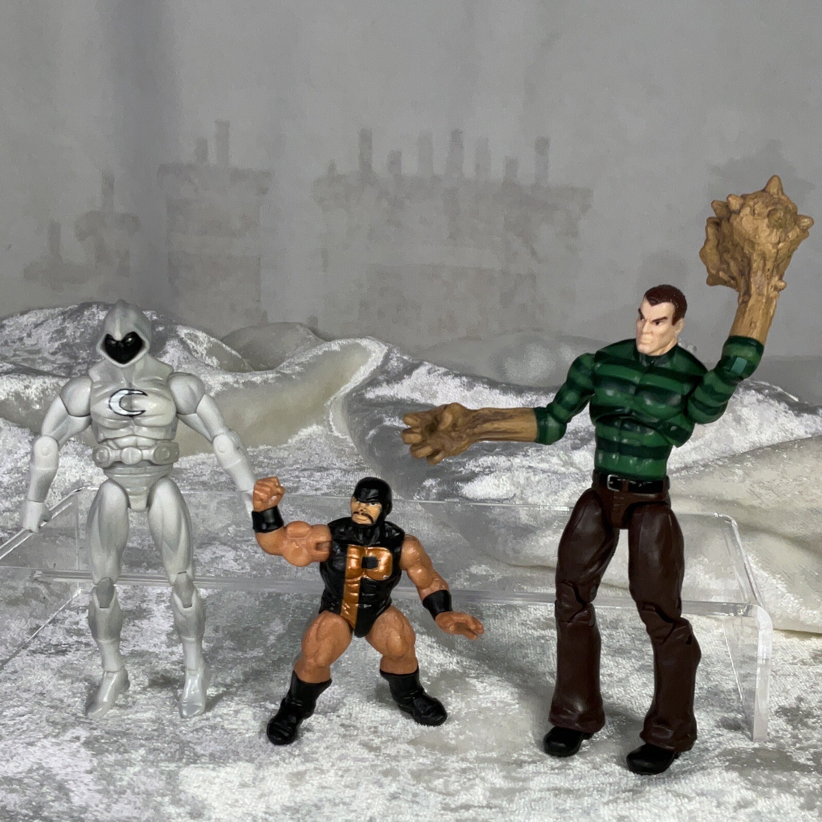 Lot Of 3 - Marvel Universe Moon Knight, Sandman, Puck 3.75 Action ...