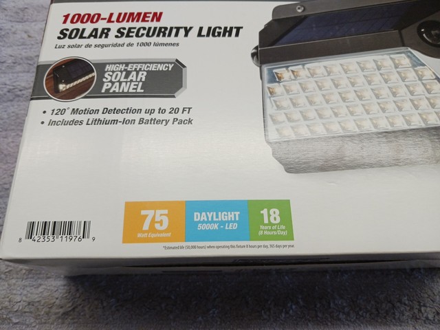 HYPER Tough 1000 Lumen Motion Activated Solar Path Light for sale ...