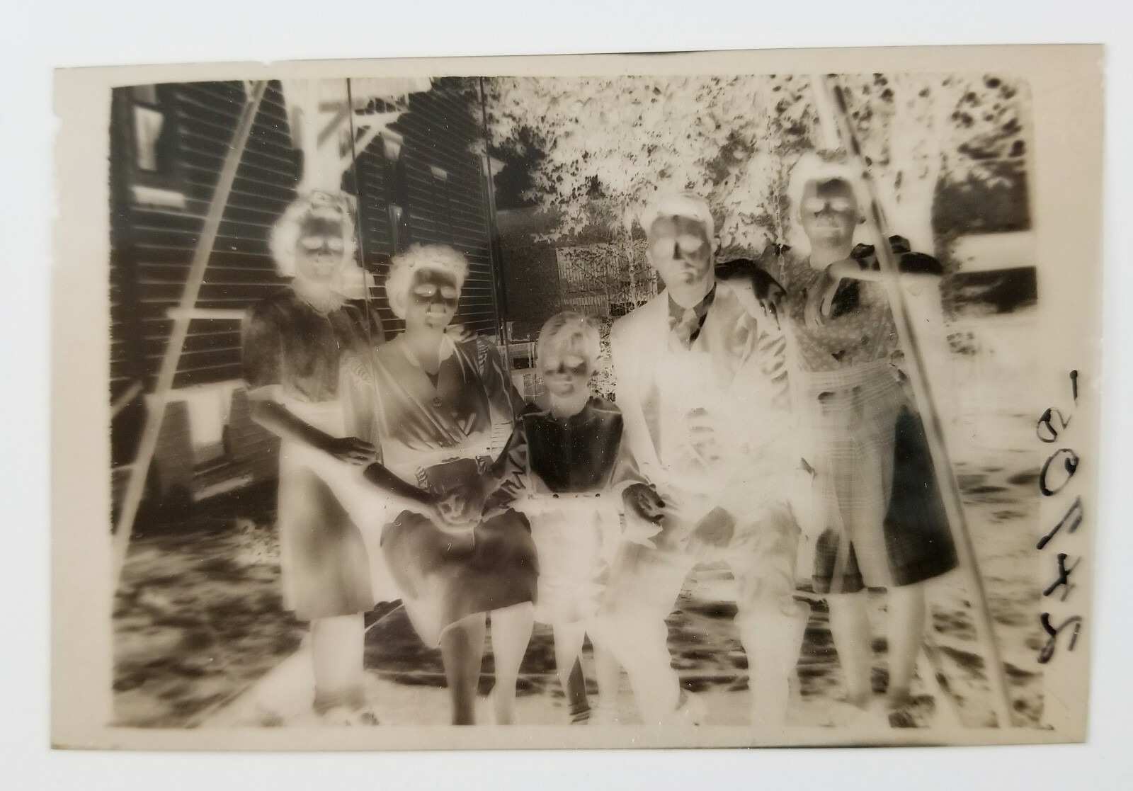 Vintage Hand Colored Photo Carleton Family New Jersey With Negative ...