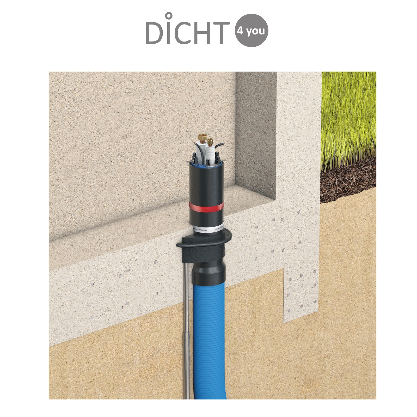 DOYMA "Curaflex Nova Uno/M/Z" Mauerdurchführung Split-Wärmepumpe DN100 1/4" 1/2" | eBay.de