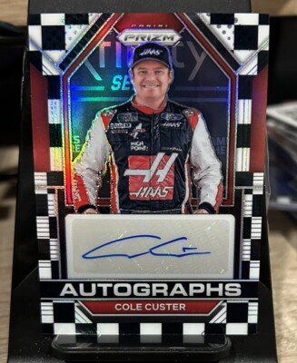 2023 PANINI PRIZM COLE CUSTER Auto CHECKERED FLAG #d /50 | eBay