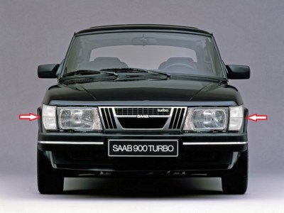 CLEAR Saab 900 Mk1 Turbo Coupe Cabrio Hirsch 1979-1986 Front Indicators ...