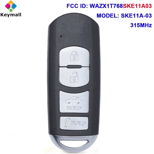 WAZX1T768SKE11A03 Remote Key Fob for Mazda 3 2010 11 2012 2013 SKE11A ...