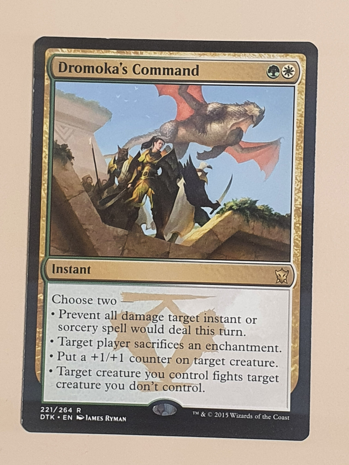 Dromoka's Command, Dragons of Tarkir, MTG, LP | eBay Australia