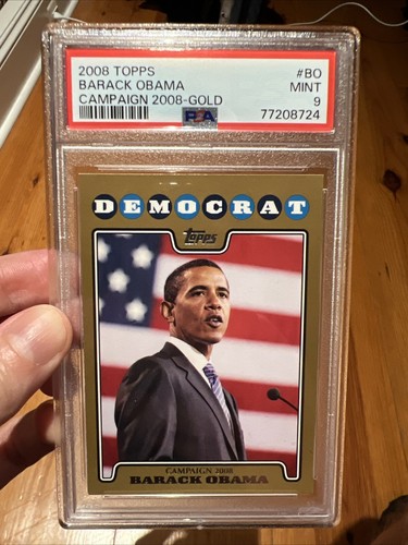 2008 Topps Barack Obama Campaign 2008 GOLD PSA 9 #BO | eBay
